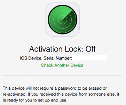 Check Activation Lock status of iOS devices