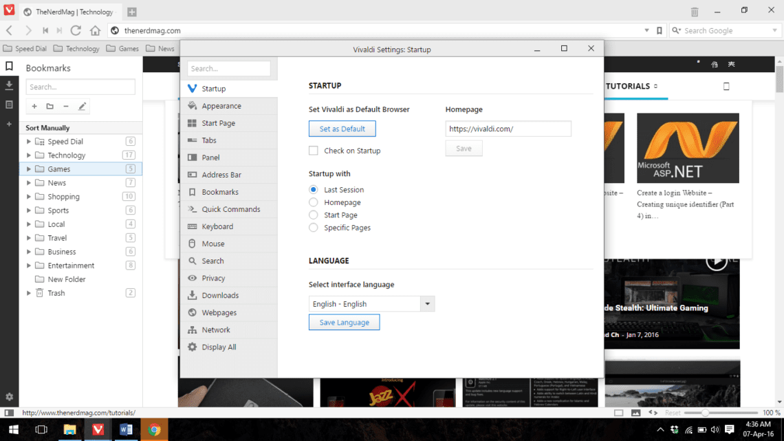 Download Vivaldi 1.0 Web Browser [Windows, Linux, Mac Links]