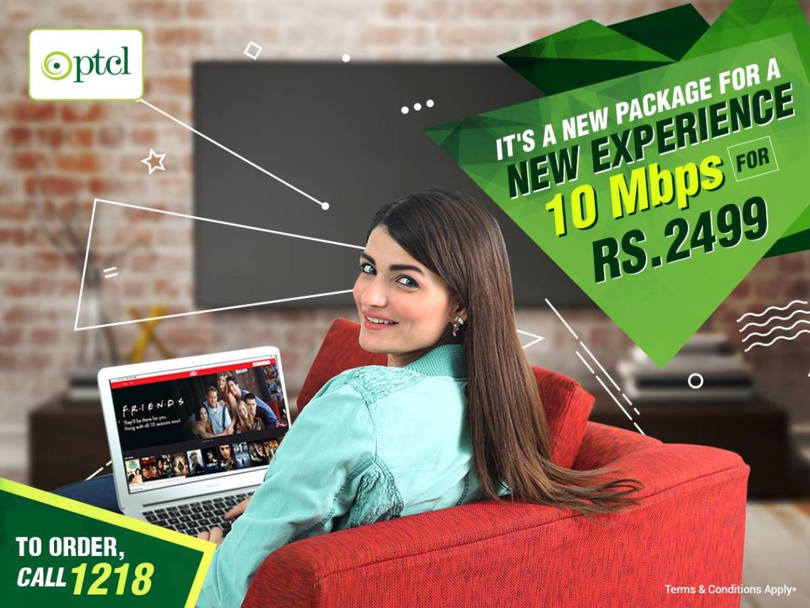 PTCL Internet Packages 4/8 Mbps Upgraded to 10/20/50/100 Mbps Free