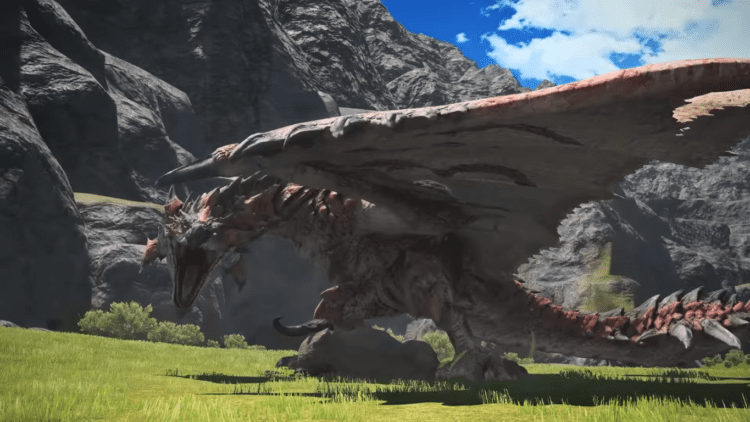FFXIV x Monster Hunter World: Rathalos in FFXIV Trailer Revealed ...