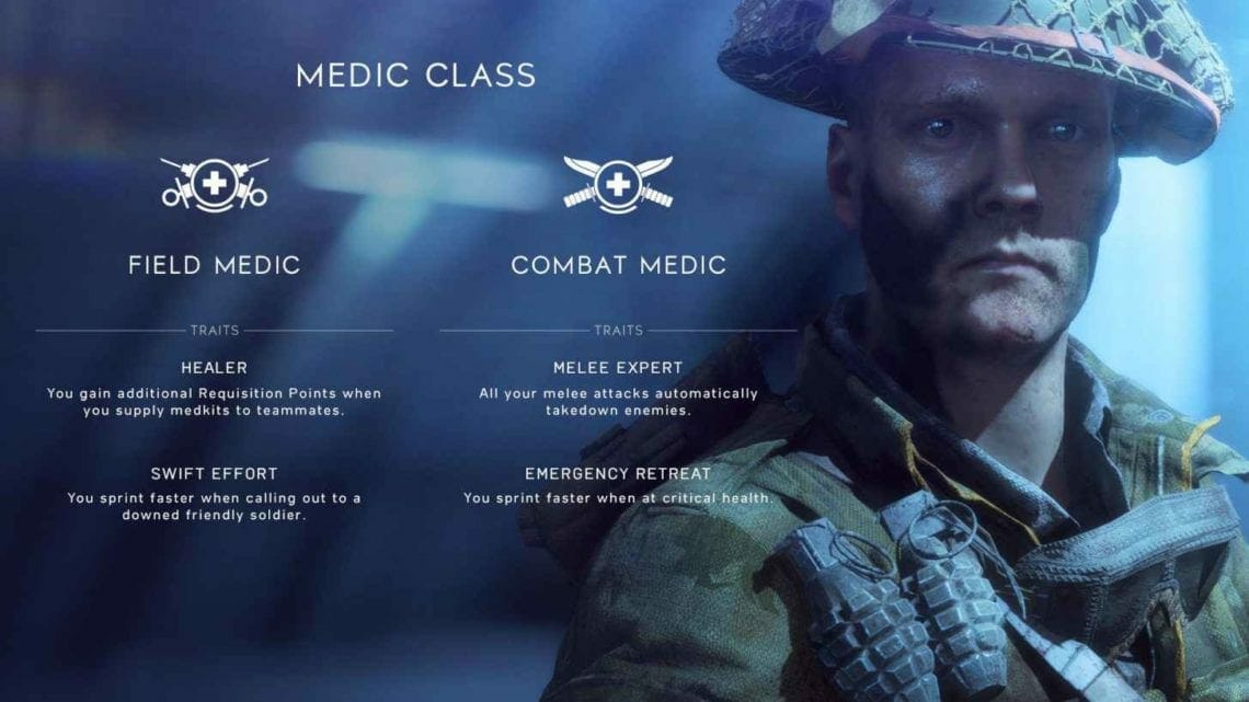 Battlefield V Medic Class and Combat Roles: Weapon, Gadgets and Tips
