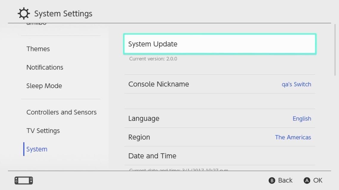 Nintendo Switch System Update 6.20 Patch Notes, Brings System ...