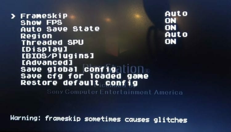 Users can change PlayStation Classic Emulator Settings using Keyboard ...