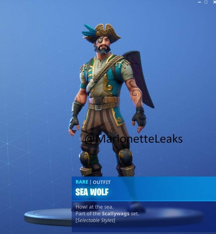 Fortnite v8.20 Leaked Skins including Sea Wolf, Buccaneer, Shaman and More