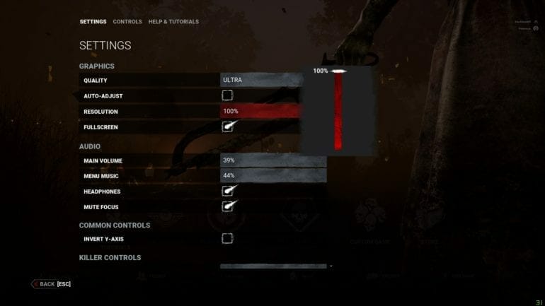 How to change Dead by Daylight Resolution on PC
