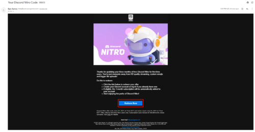 How To Redeem Discord Nitro For Free Without A Credit Card From Epic ...