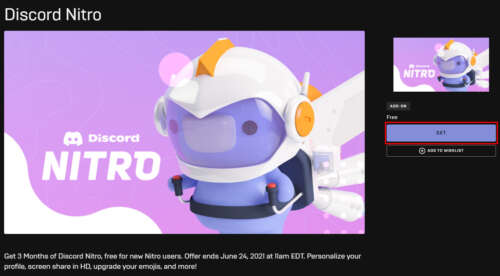 How To Redeem Discord Nitro For Free Without A Credit Card From Epic ...